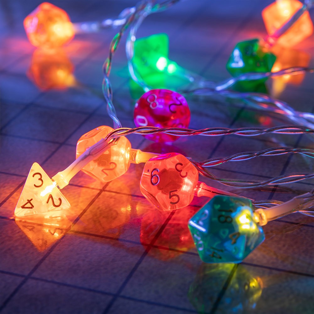 Polyhedral Dice String Lights-Doldols