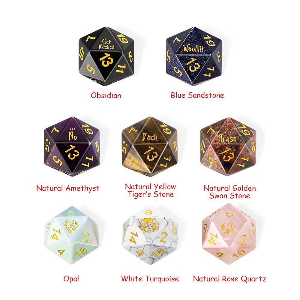 Engraved D20 Dice-Doldols