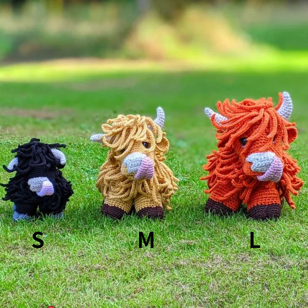 Crochet Highland Cow, PDF PATTERN ONLY, Amigurumi Doll, Tunnock, Haggis ...