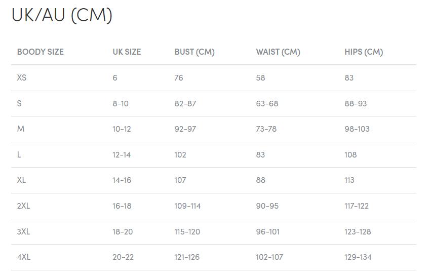 Sizes Are Based On Body Measurements And Not Garment Measurement We sizes-are-based-on-body-measurements-and-not-garment-measurement-we